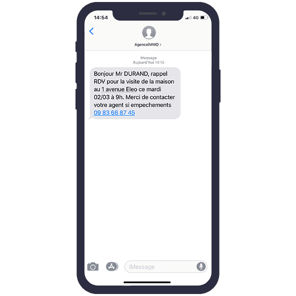SMS immobilier - Exemple de SMS pour la prospection immobilière