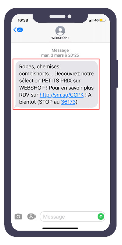 Campagne SMS - Envoi de SMS pro à tous vos clients en 1 clic